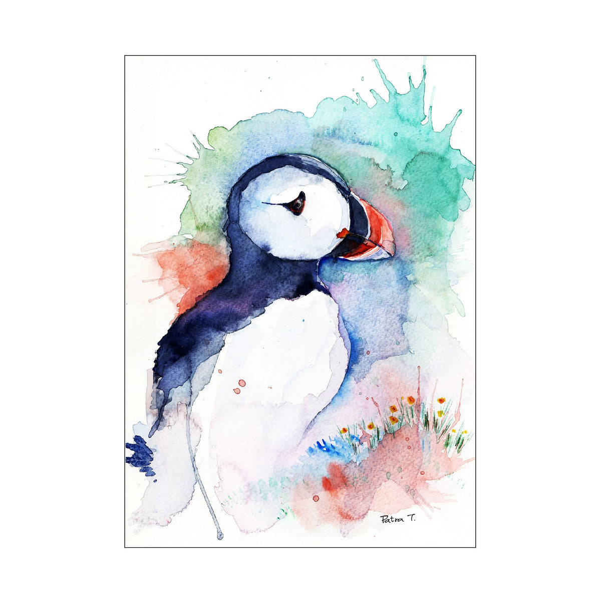 Puffin Summer | Postcard – IcelandicCraftAndDesign